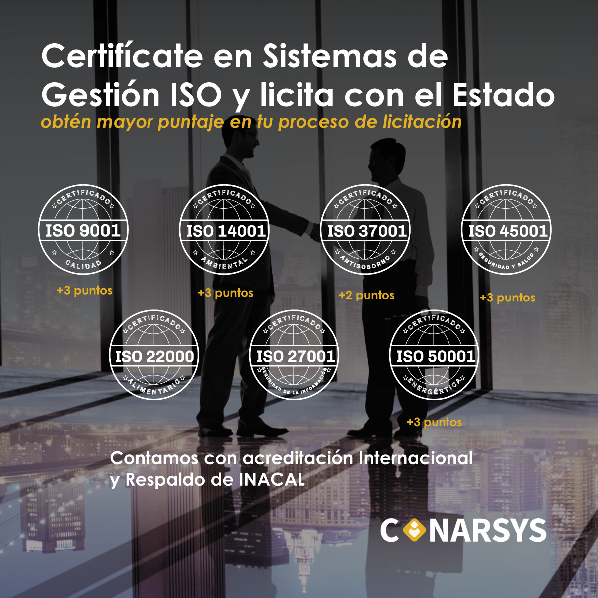 SERVICIOS DE CERTIFICACIÓN ISO - CONARSYS CERTIFICACIÓN ISO - Líder en ...